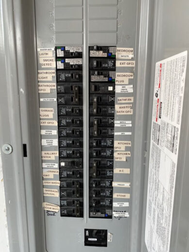 Panel Images For EV Charger Installations